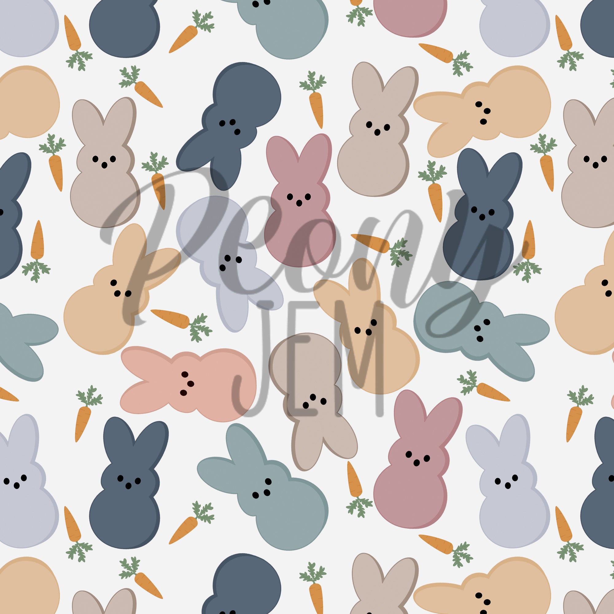 Peeps Seamless Design // Easter Design // Spring Design // - Etsy