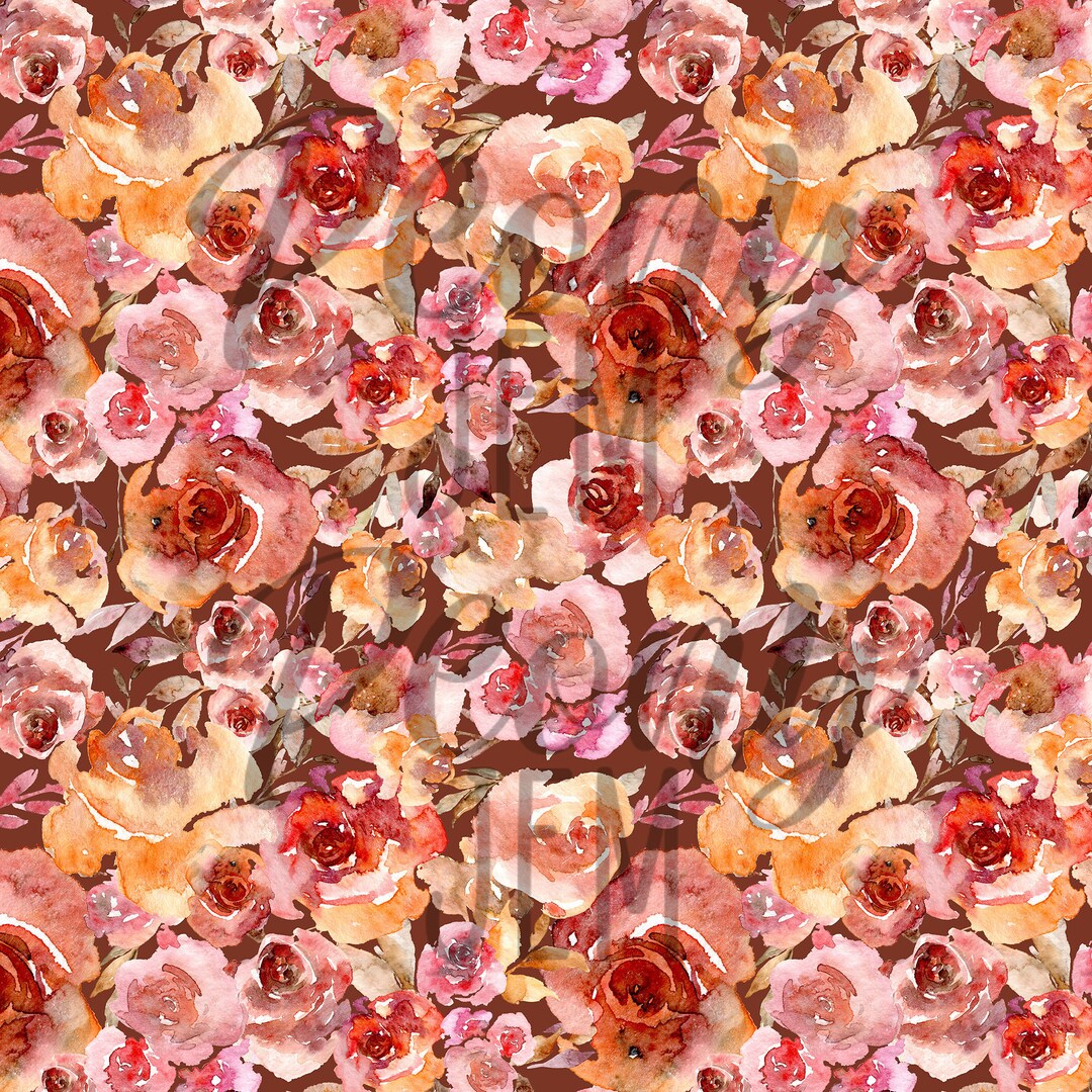 Fall Floral Seamless Design // Floral Design // Floral Fabric ...