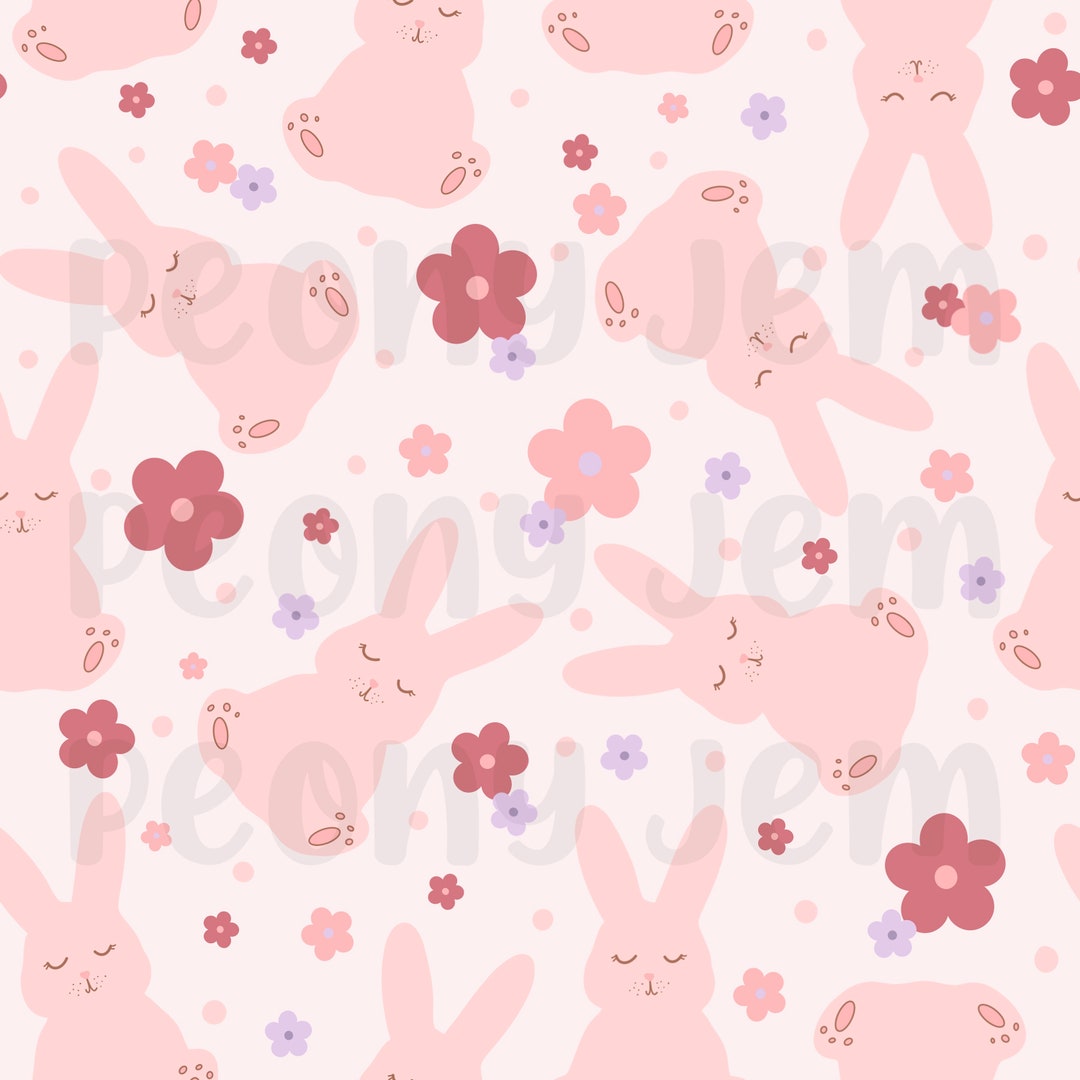 Bunny Seamless Design // Easter Design // Spring Design // Seamless ...