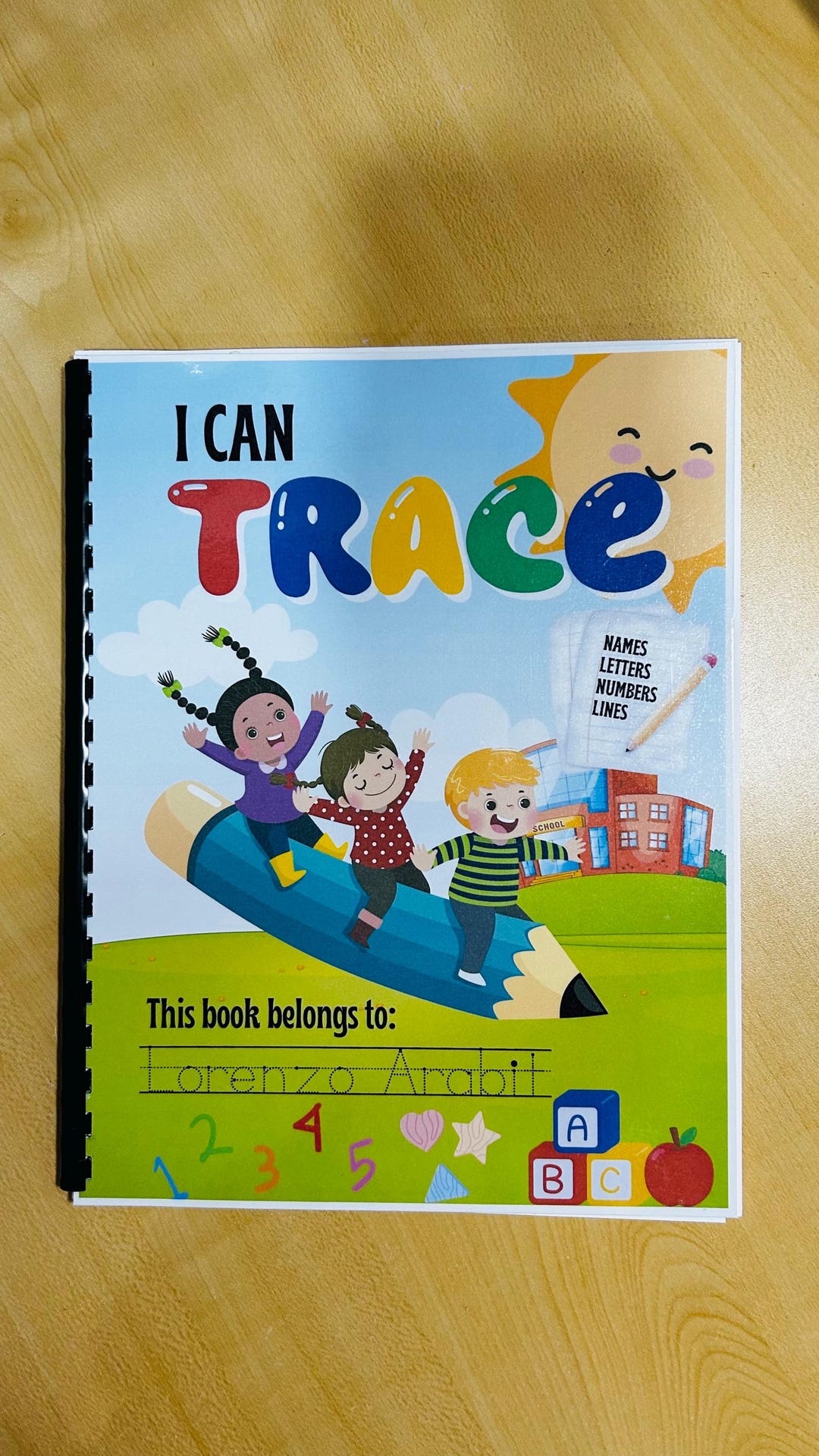 Customized Tracing Activity Book for Kids, Tracing Book, Kids Tracing ...