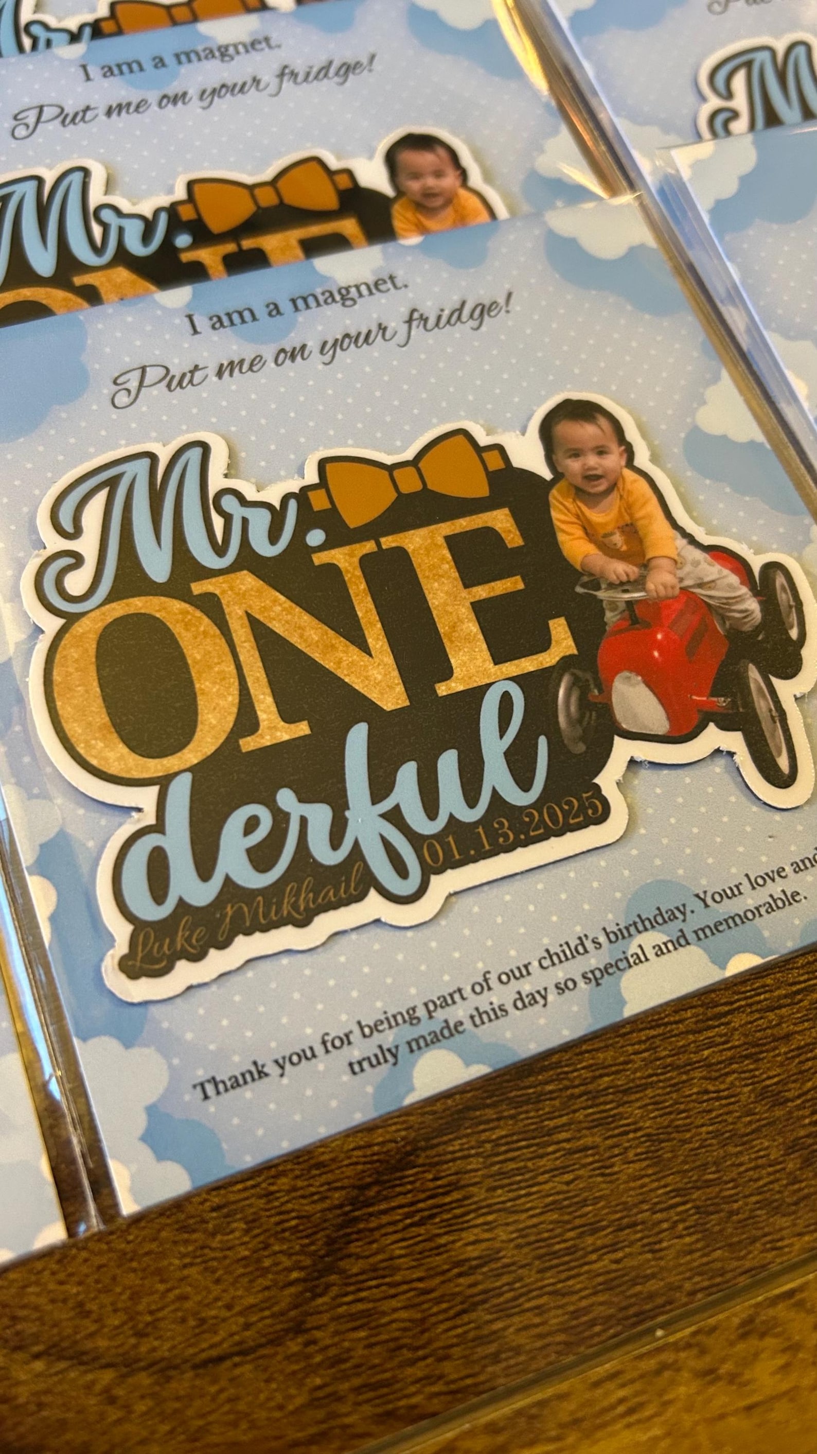 Custom Fridge/ref Magnets, Mr. Onederful Ref Magnet, Mr. Onederful ...