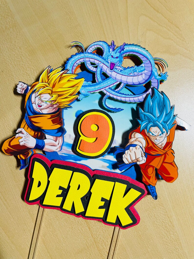 Dragon Ball Z Cake Topper Goku Cake Topper Dragon Ball - Etsy