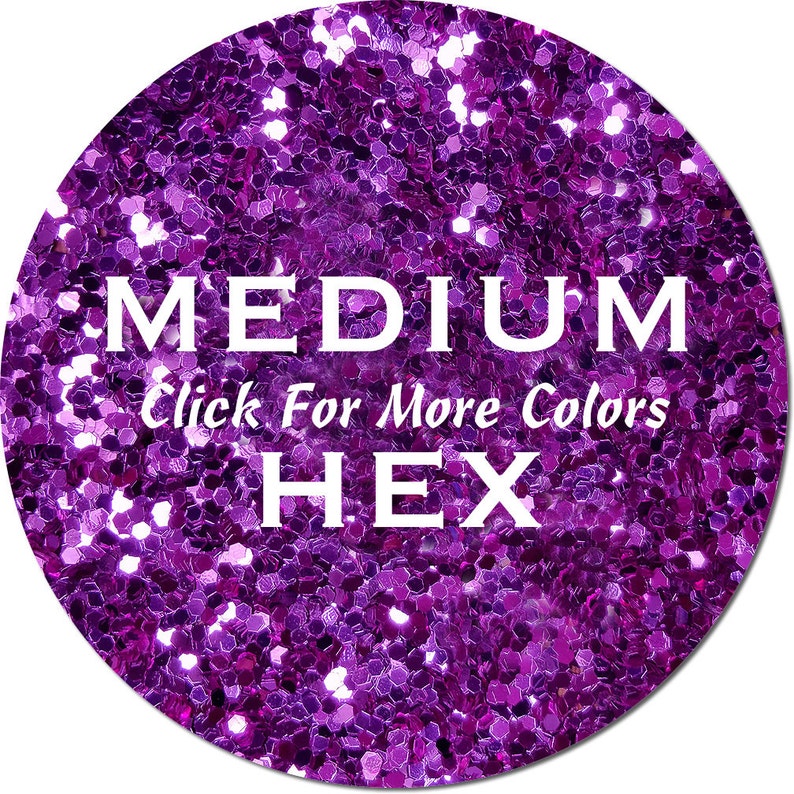 Deluxe Medium Hex Shaped Glitter, 13 Colors! - Etsy
