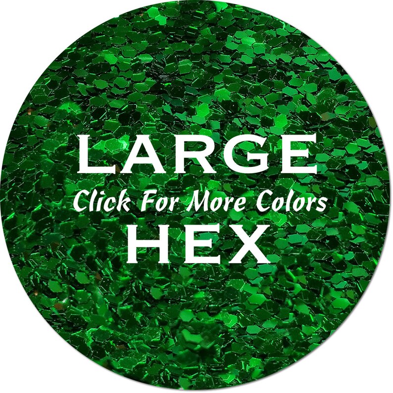 Deluxe Large Hex Shaped Glitter 14 Colors - Etsy