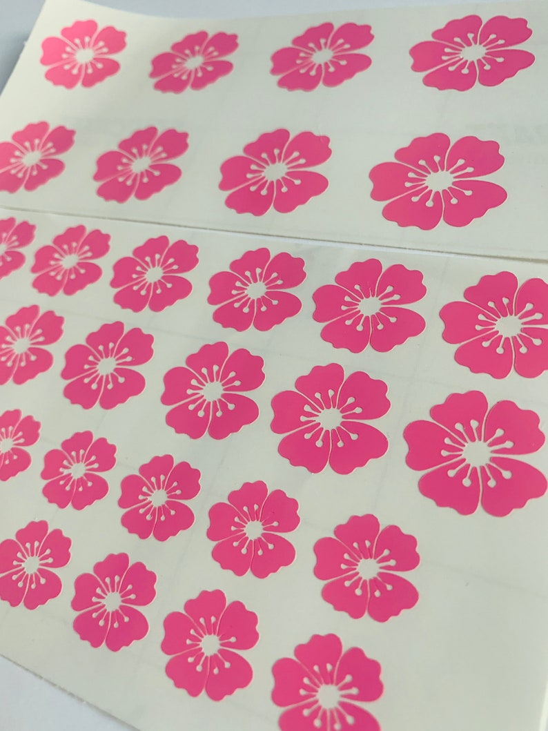 Sakura Flower Decals Sheet, Cherry Blossom - Etsy