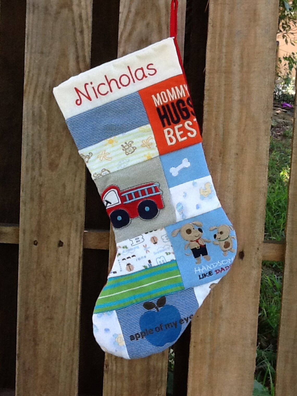 Custom Made Christmas Stocking From Baby Clothes - Etsy