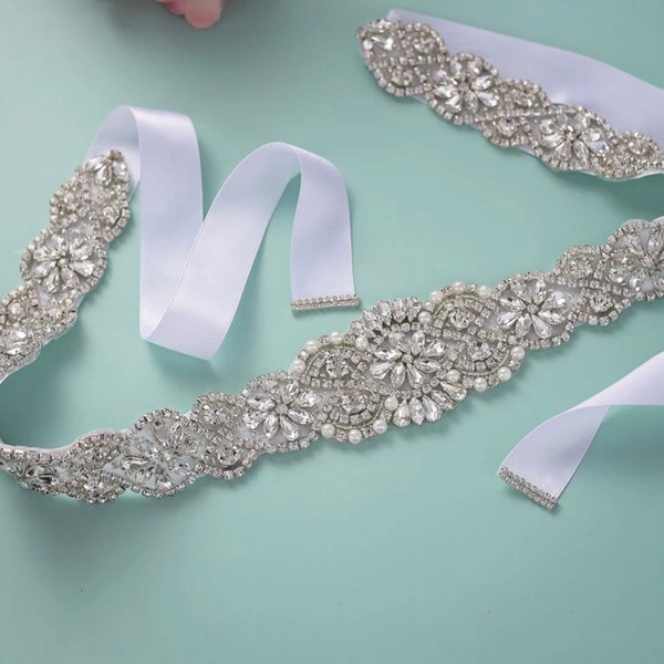 Beaded Bridal Sash - Etsy