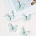 Mint Green Blue Butterfly Clips Set, Toddler Clips, Monarch 3d ...