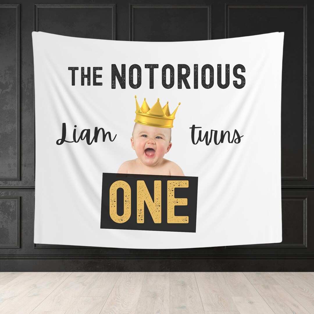 Personalized Notorious One Birthday Banner the Big One Birthday ...