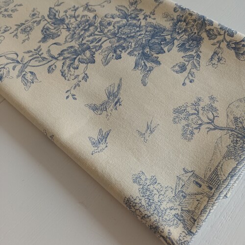 100% Cotton Fabric Toile De Jouy Design per Meter - Etsy