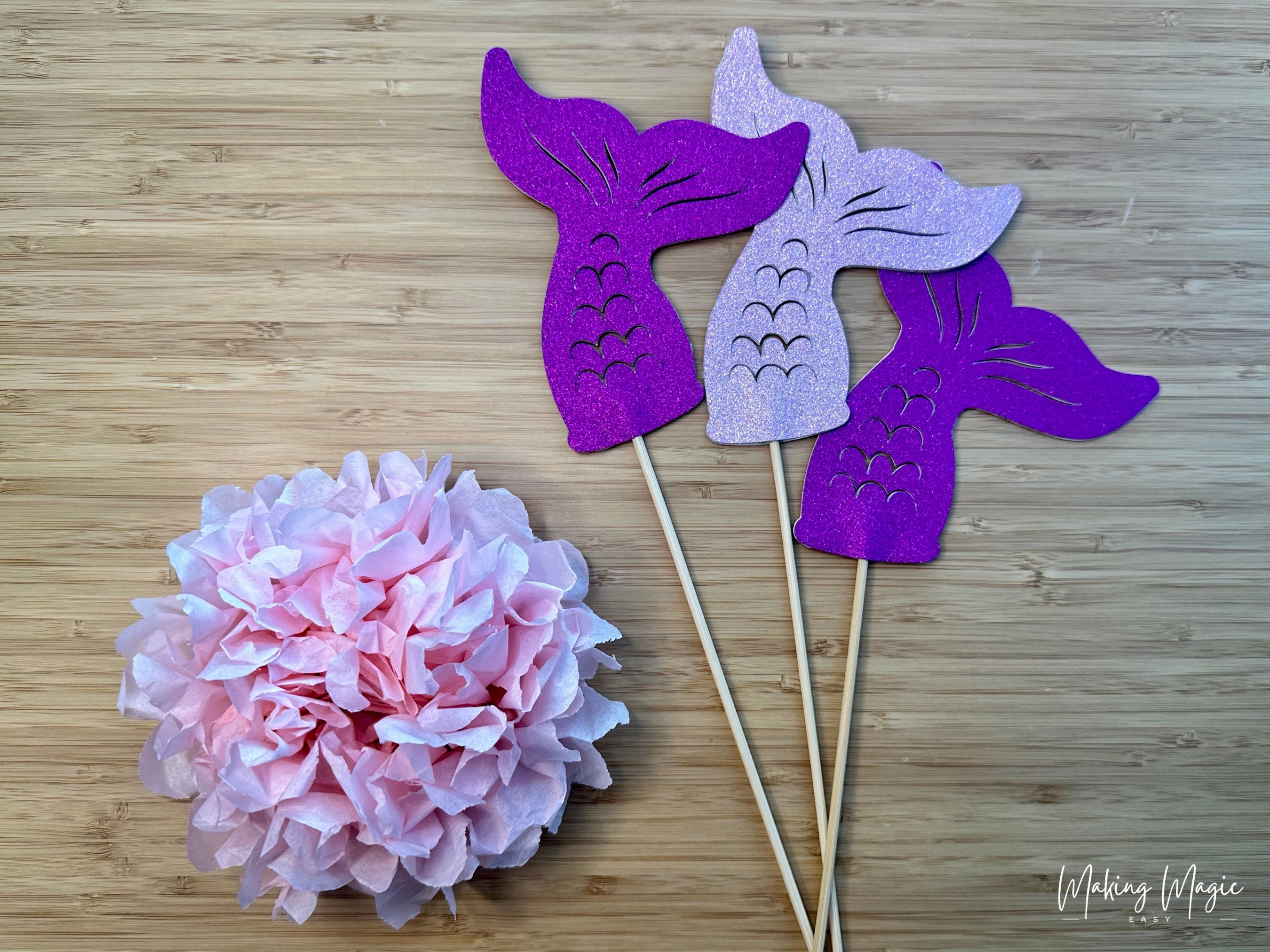 Mermaid Centerpiece DIY, Mermaid Party, Mermaid Table Decorations ...