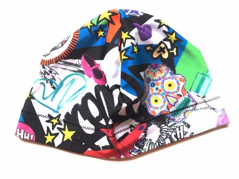 Graffiti Print Hat Beanie Scrub Cap - Etsy