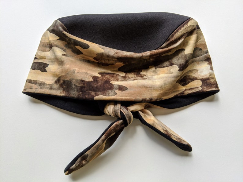 Gray or Brown Camo Scrub Cap Chef Hat Nurse Hat Doctor Hat - Etsy