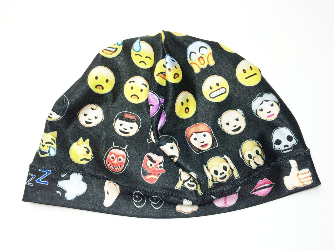Emoji Print Hat, Beanie, Scrub Cap - Etsy UK