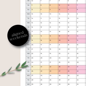 2025 School Wall Planner Printable Portrait Calendar | Rainbow | School ...