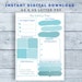 Printable Crisis Safety Plan Worksheet: Mental Health Therapy Aid (PDF ...