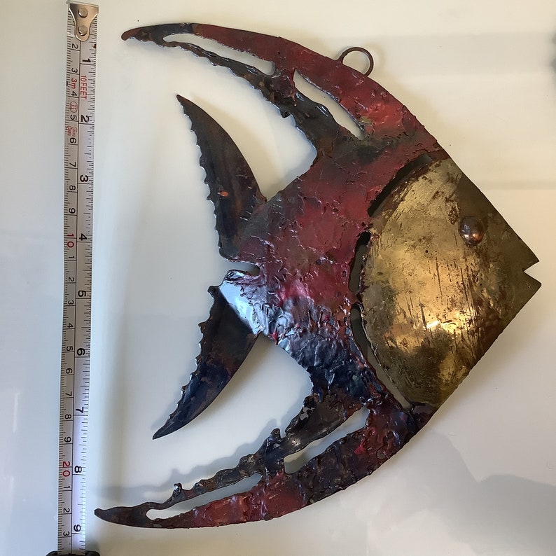 Brutalist Fish Copper Burning by Billy Macrae - Etsy