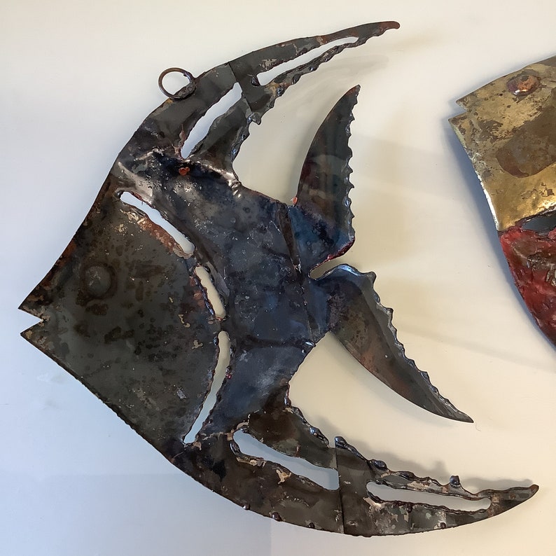 Brutalist Fish Copper Burning by Billy Macrae - Etsy