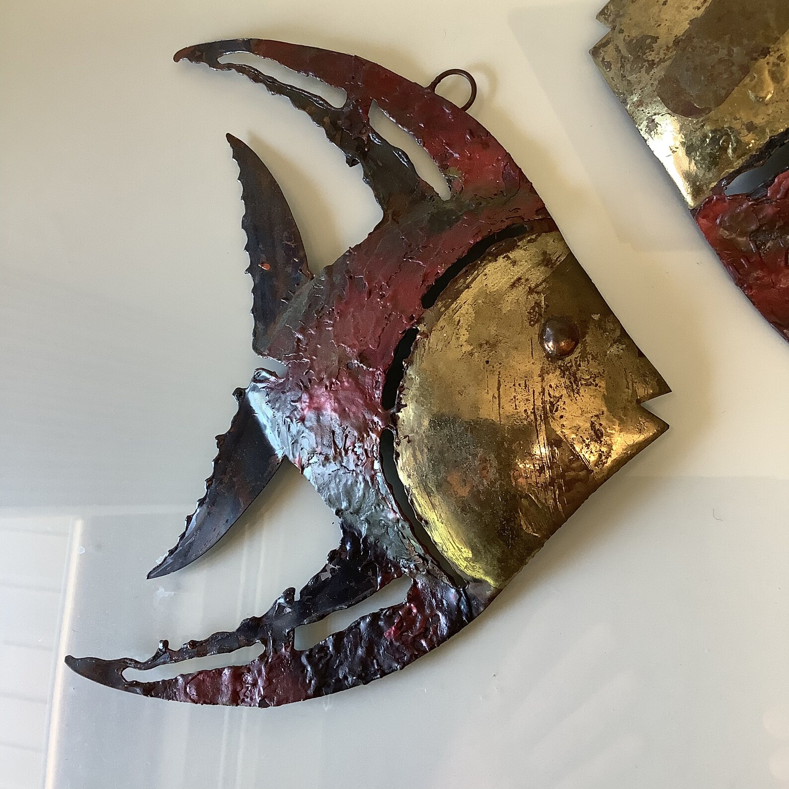 Brutalist Fish Copper Burning by Billy Macrae - Etsy