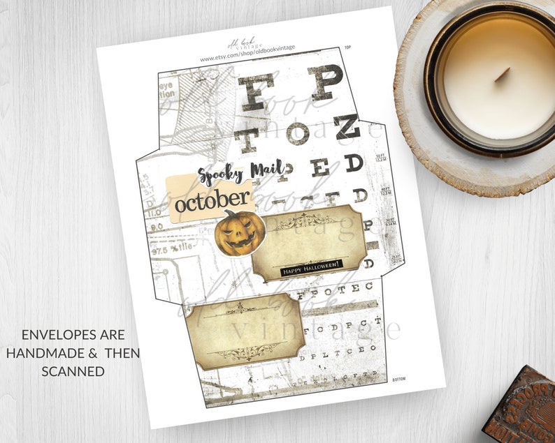 Printable Halloween Envelopes / Spooky Mail Envelopes / - Etsy