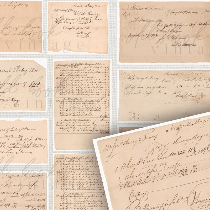 Handwritten Invoice - Etsy