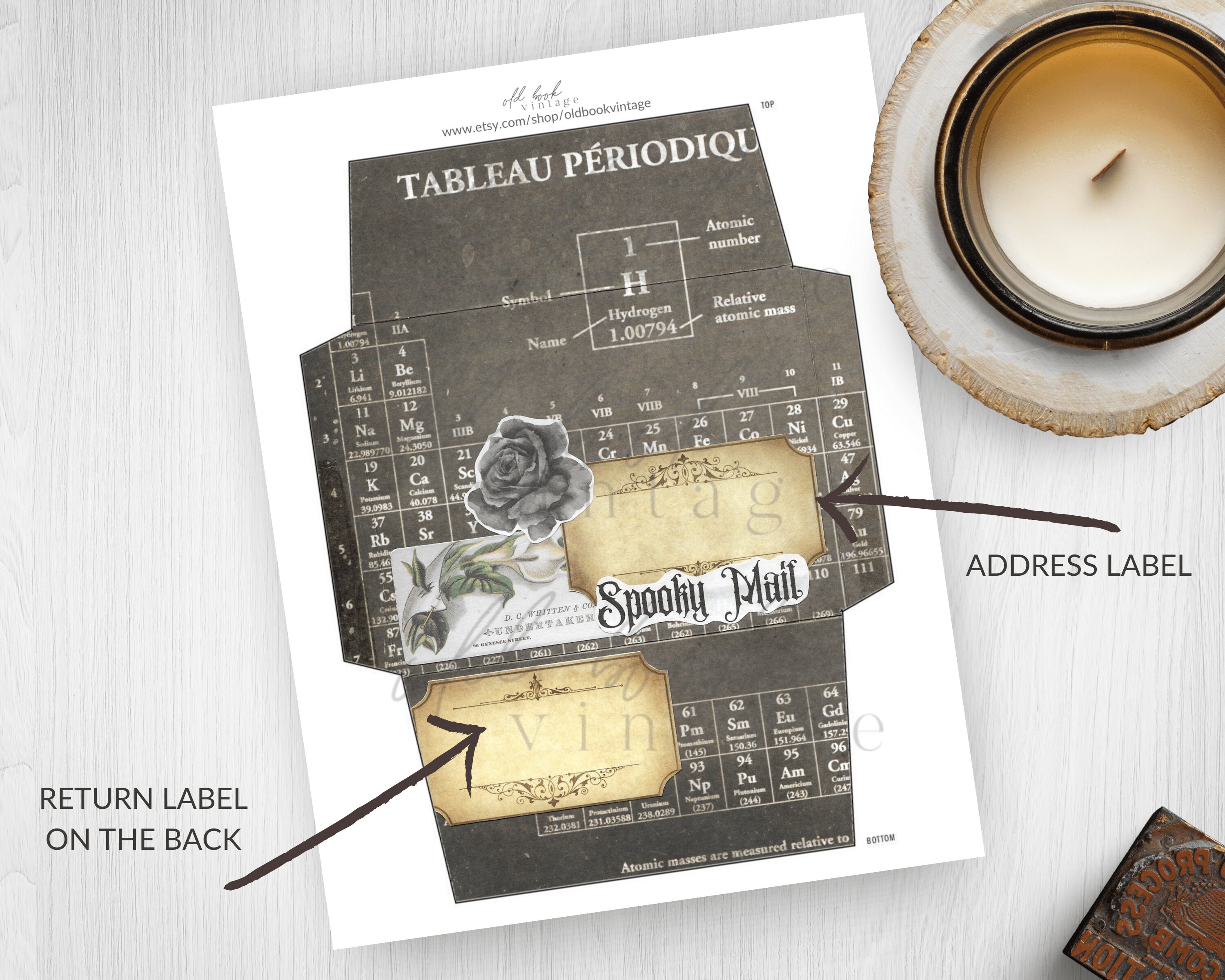 Printable Halloween Envelopes / Spooky Mail Envelopes / Snailmail ...