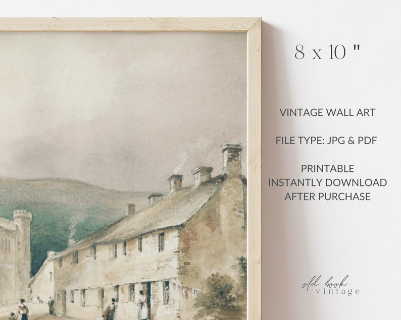 Vintage Landscape Wall Art / Printable Vintage Wall Art / 8x10 ...