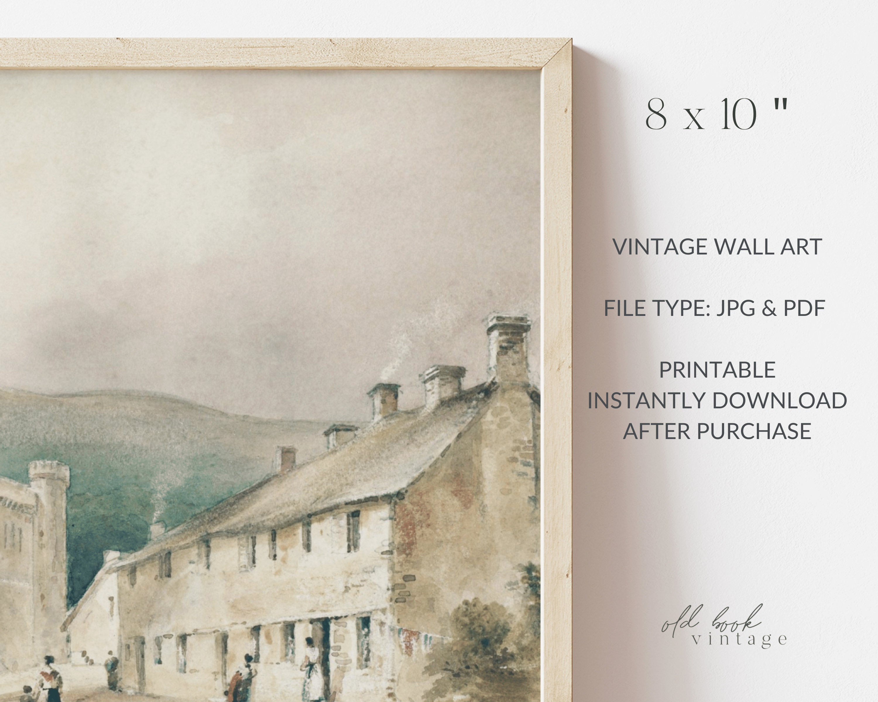 Vintage Landscape Wall Art / Printable Vintage Wall Art / 8x10 ...