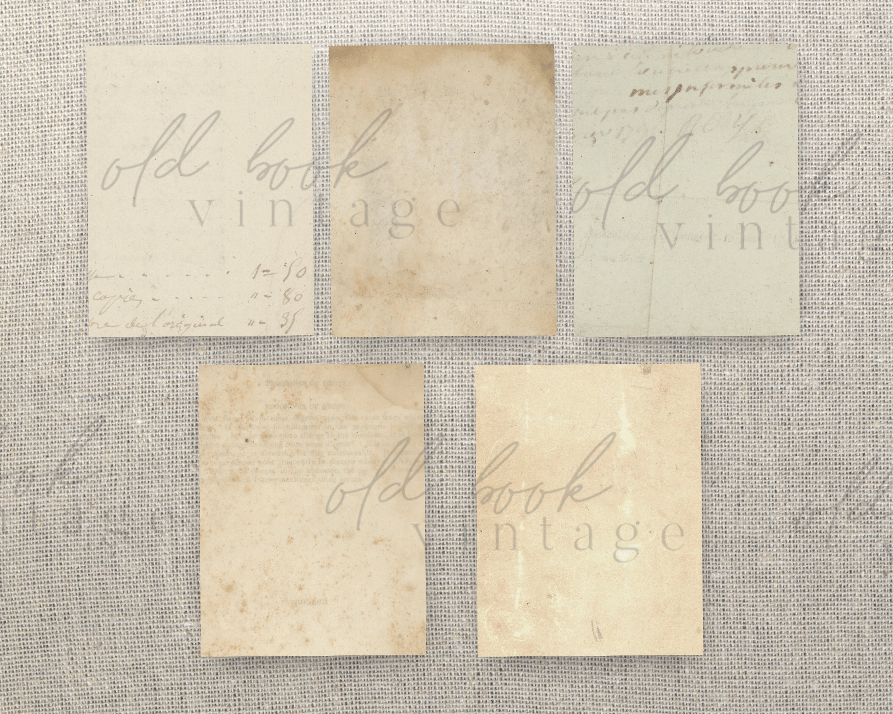 Vintage Textured Printable Stationery Paper / 8.5x11 / Vintage Letter ...