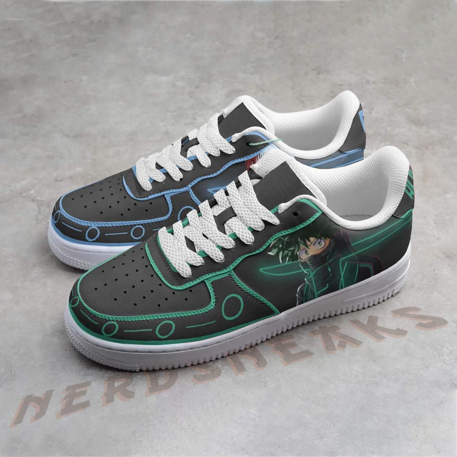 MHA Musketeers Deku X Shoto AF Sneakers Custom Anime Shoes - Etsy