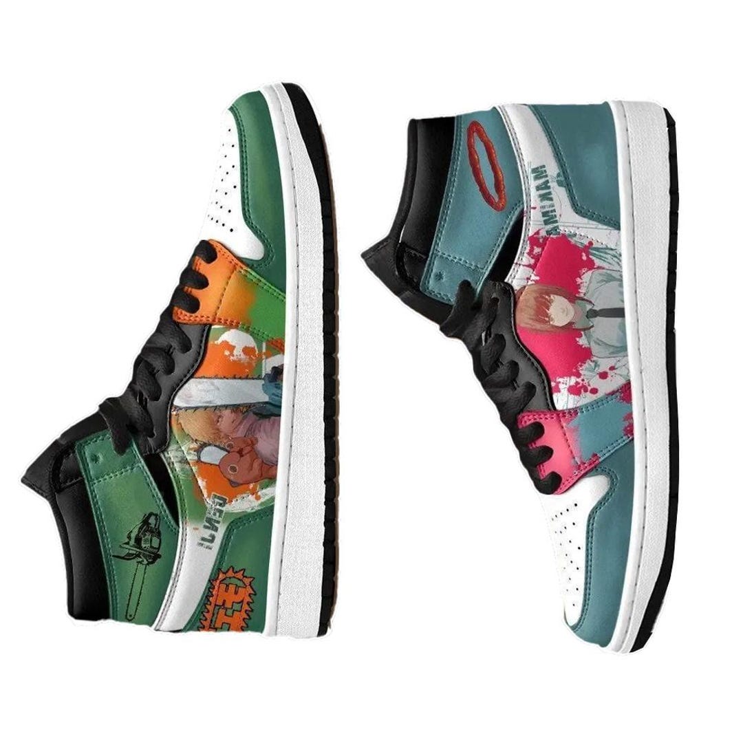 Makima and Denji Sneakers Custom Anime Shoes for Otaku - Etsy