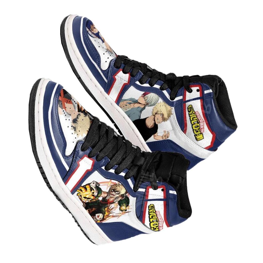 Shoto Todoroki and Bakugo Jd1s Sneakers Custom Anime Shoes - Etsy