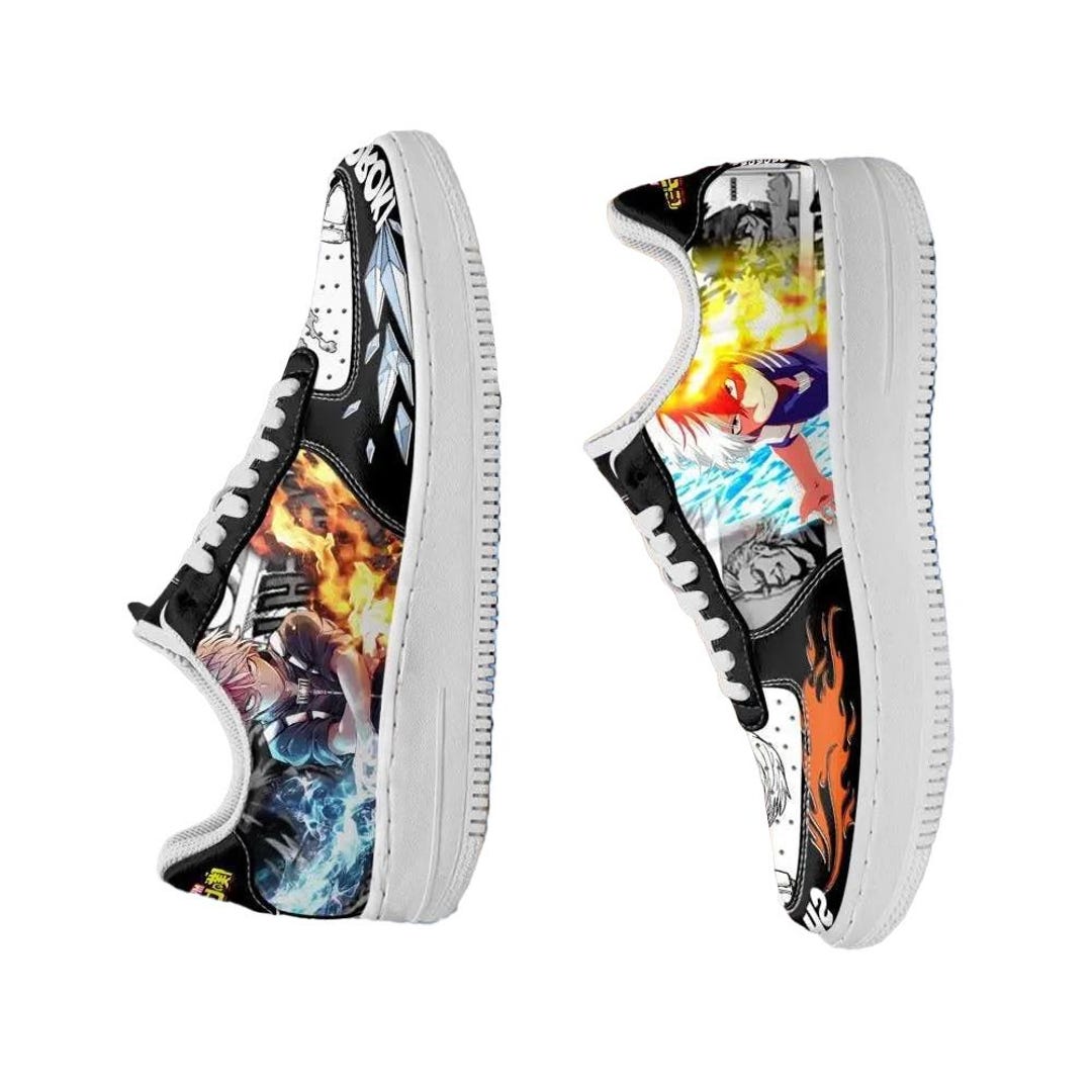 Shoto Todoroki Shoes Anime Custom - Etsy