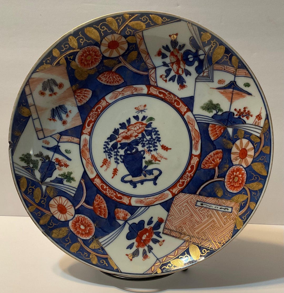 Japanese Porcelain Charger - Etsy