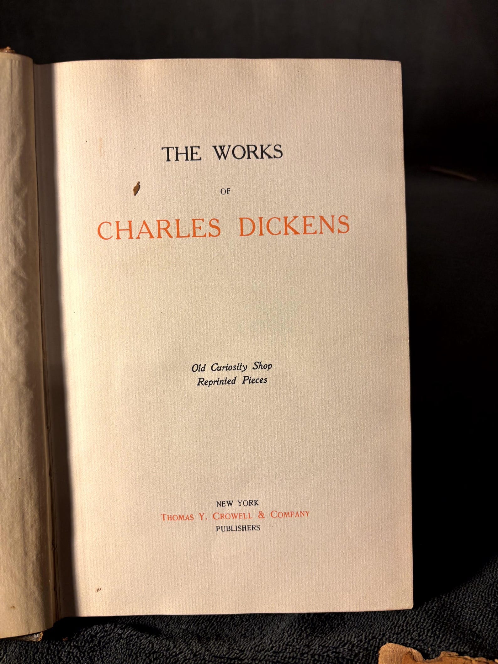 The Works of Charles Dickens Old Curiosity Shop Reprinted Pieces ...