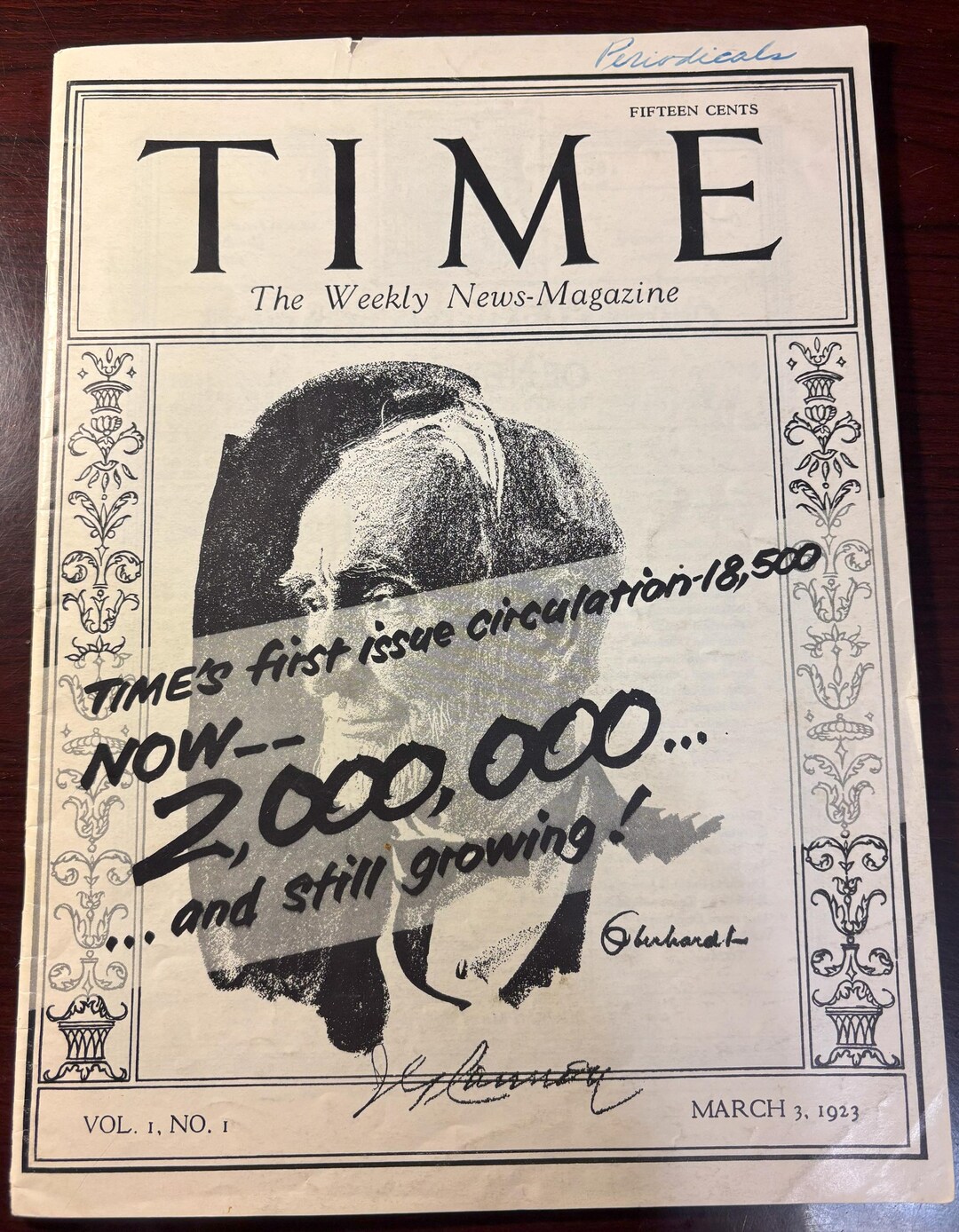 Time Magazine 1923, Vol. 1 No. 1 First Issue March 3, 1923 Circa 1938 ...