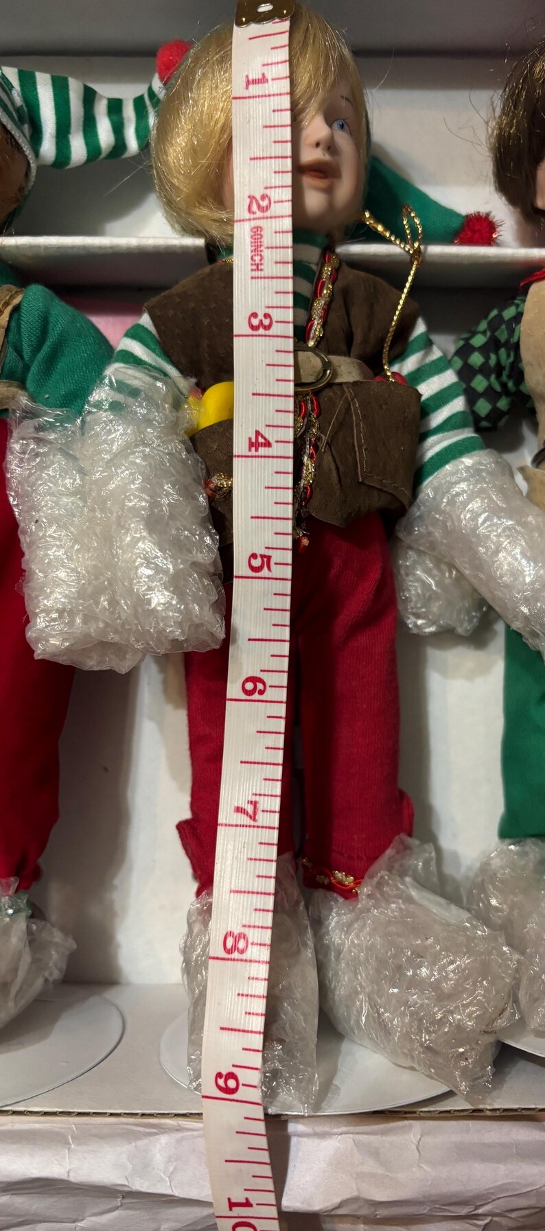 Set of 3 Vintage Christmas Porcelain Elf Dolls – Treasury Collection by ...