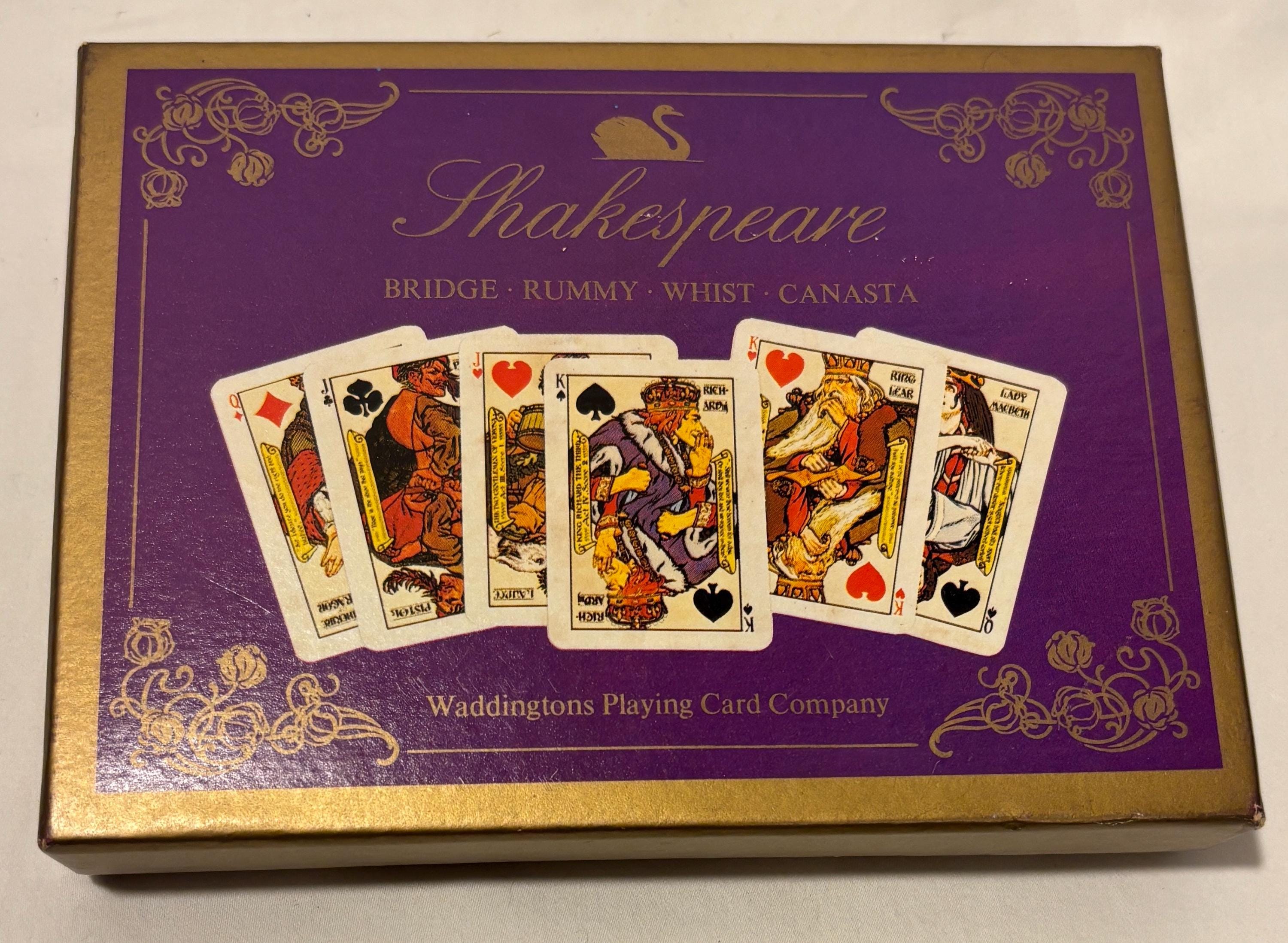 Vintage Waddington's Shakespeare Playing Cards - Sealed Decks in ...