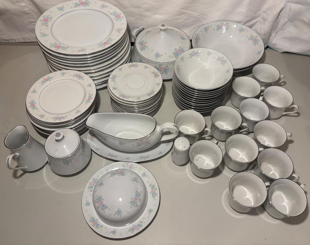 Vintage “china Garden” Prestige Guo Guang China Set | 75-piece Floral ...