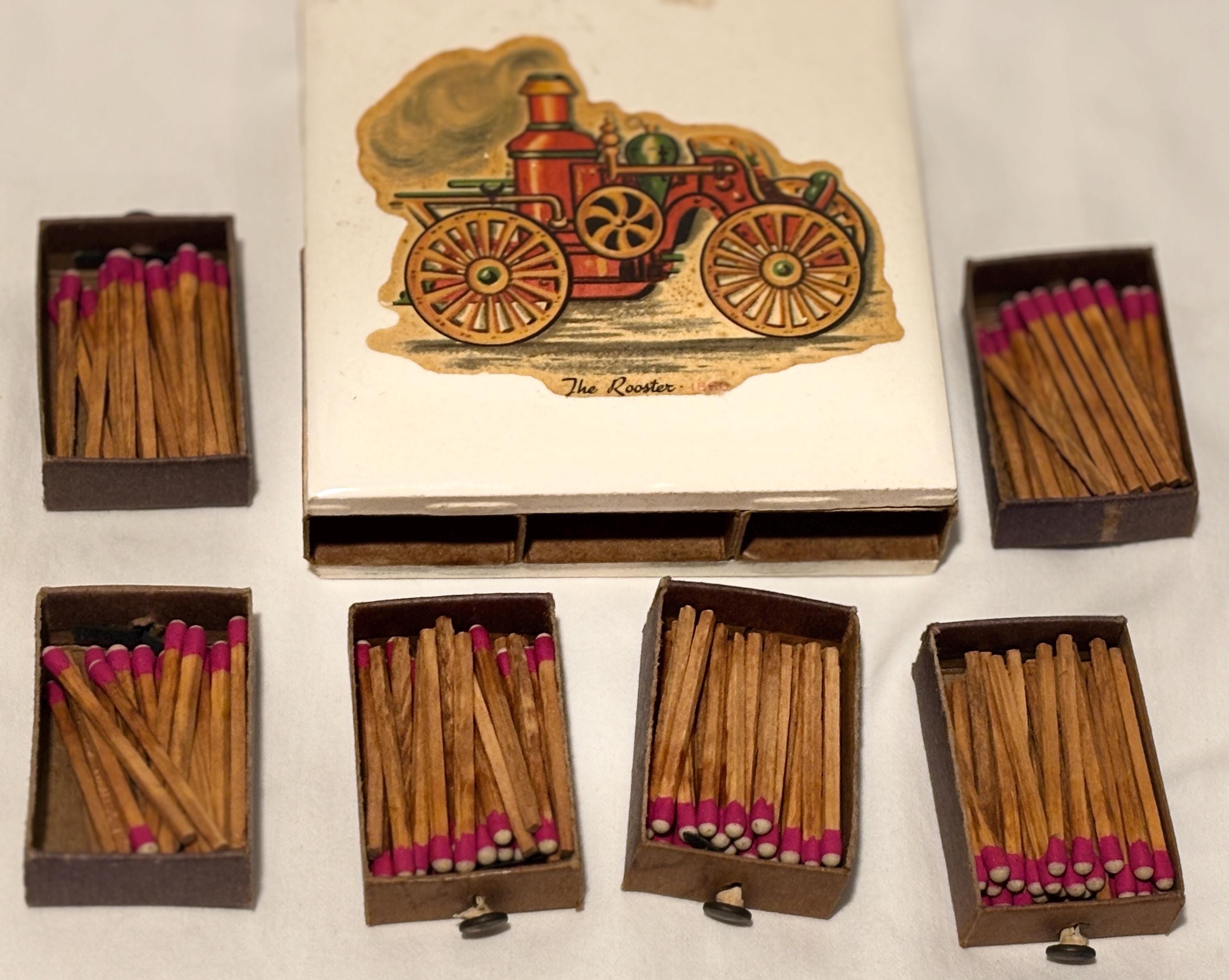 Vintage Porcelain Match Box Holder With Historic Train Print "the ...