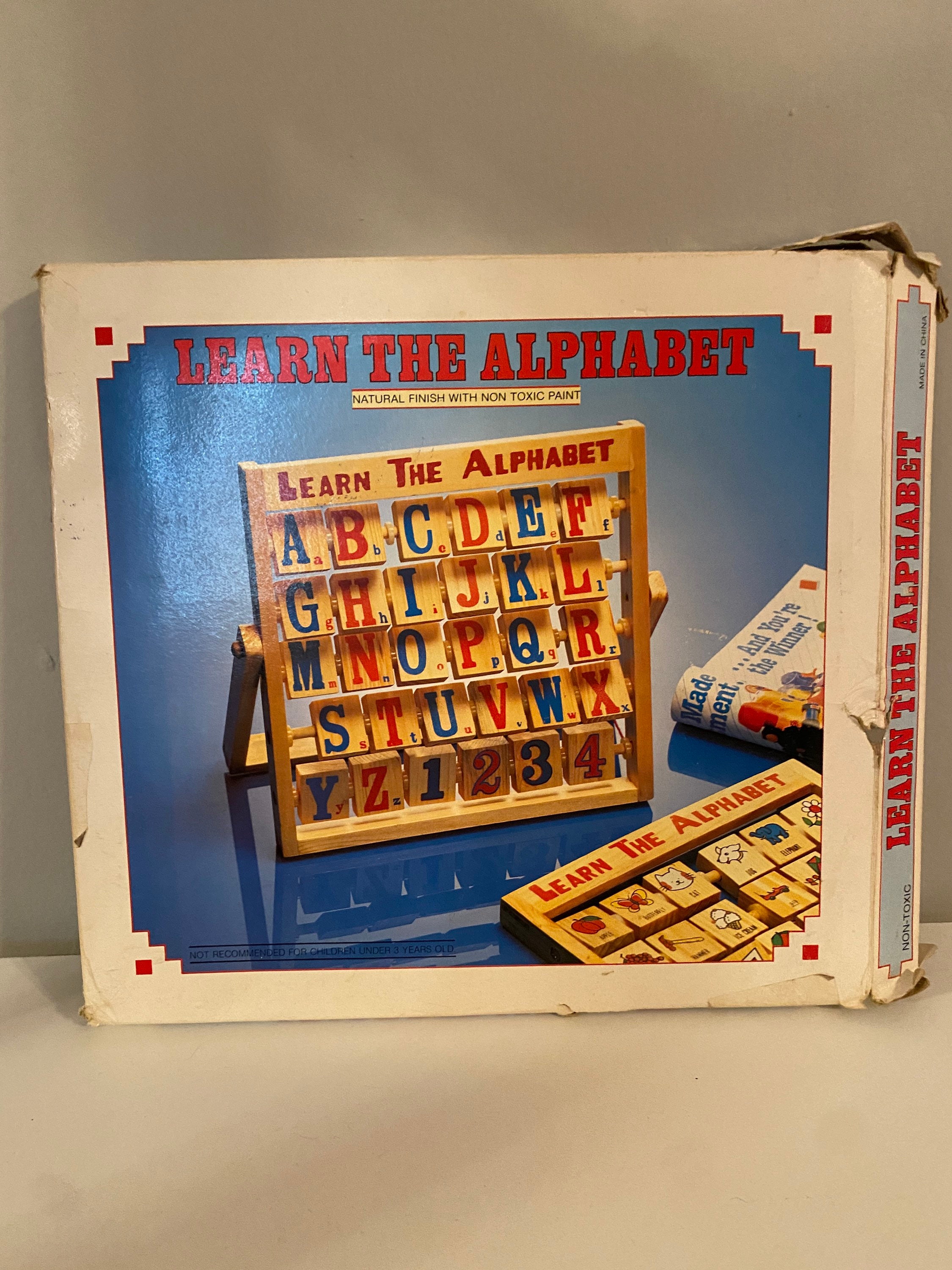 Toys Toys & Games preschool learning hand painted ABC-turn and learn ...