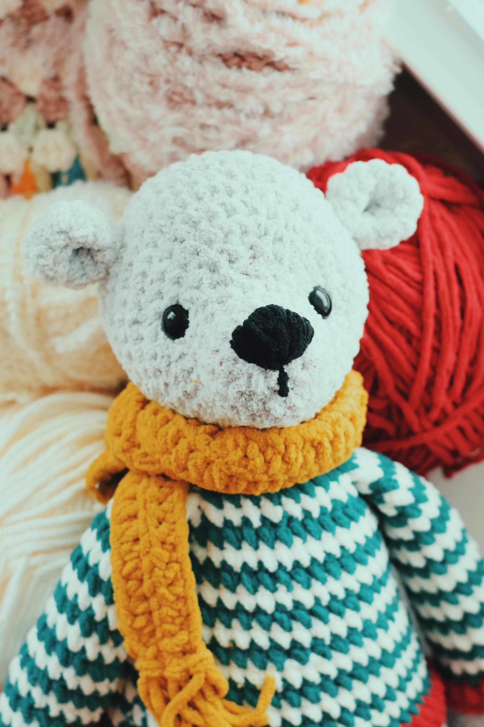 Crochet Bear Plushy Pattern Bundle | Large Polar Bear, Brown Bear ...