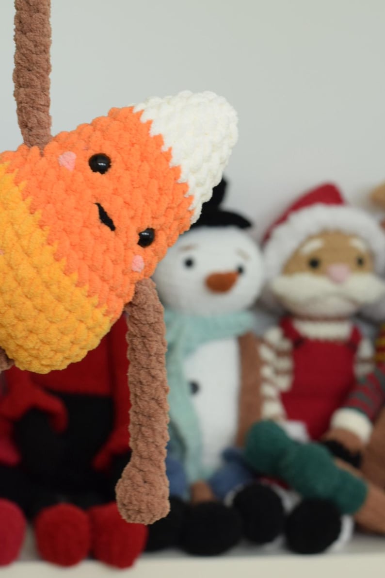 Crochet Candy Corn Plushy Crochet Pattern, Candy Corn Crochet ...
