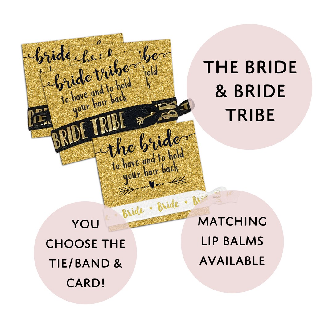 Hens Party Favours 1-25 Pack Bride Tribe Hair Ties Bride Tribe ...