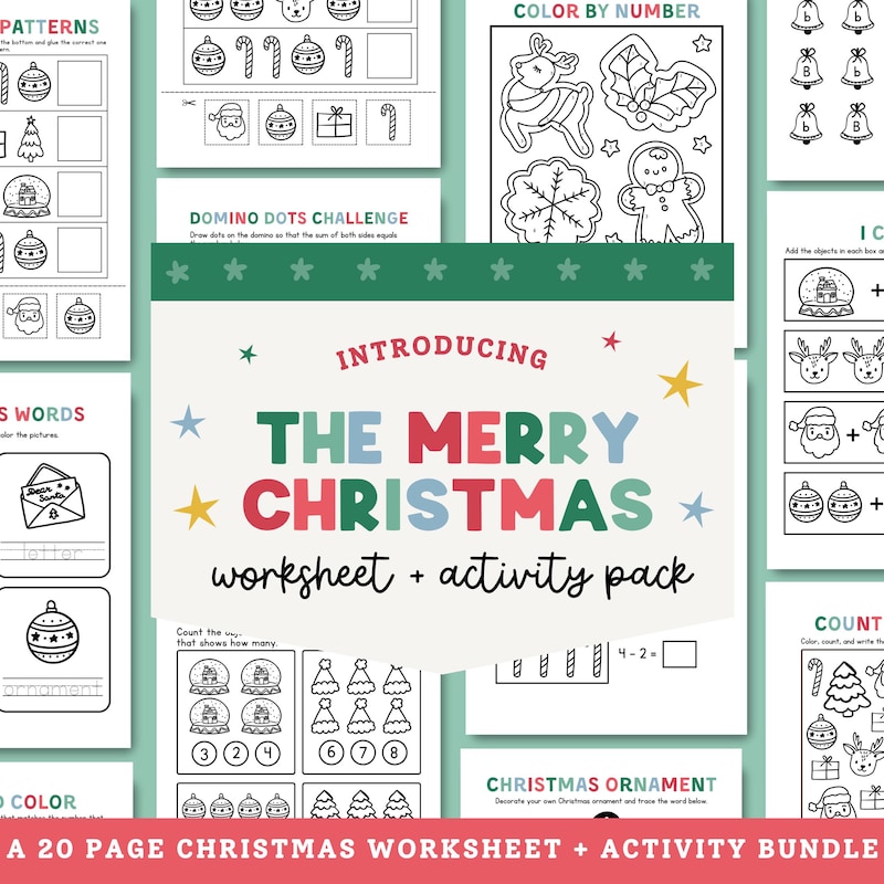 Preschool Activity Bundle - Etsy