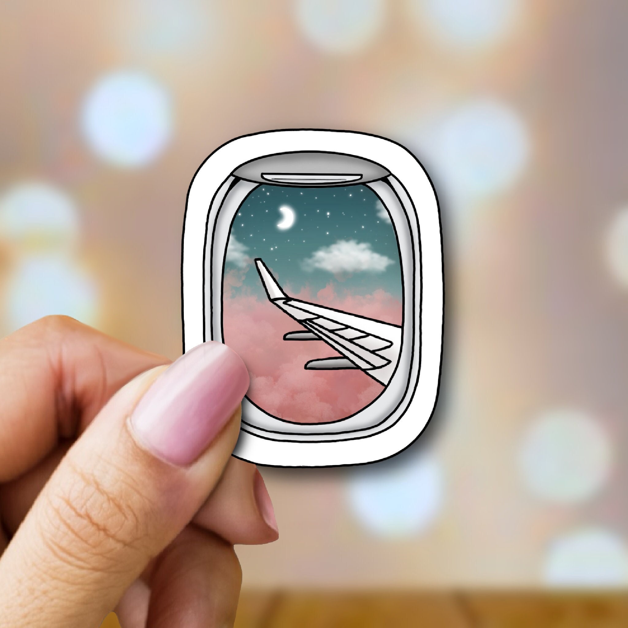Travel Sticker Plane Window Sticker - Etsy