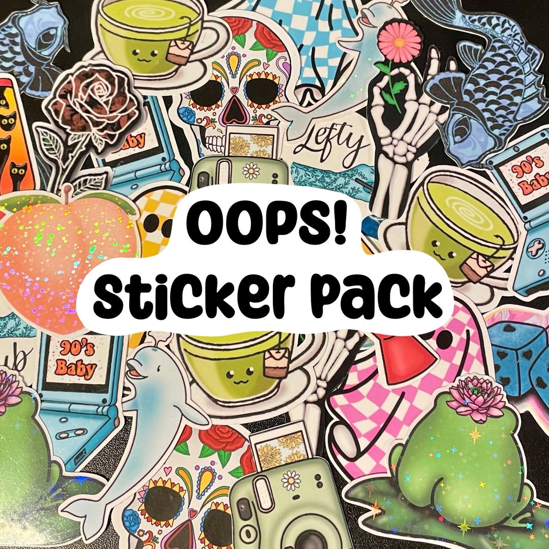 OOPS Sticker Pack Random Sticker Pack - Etsy