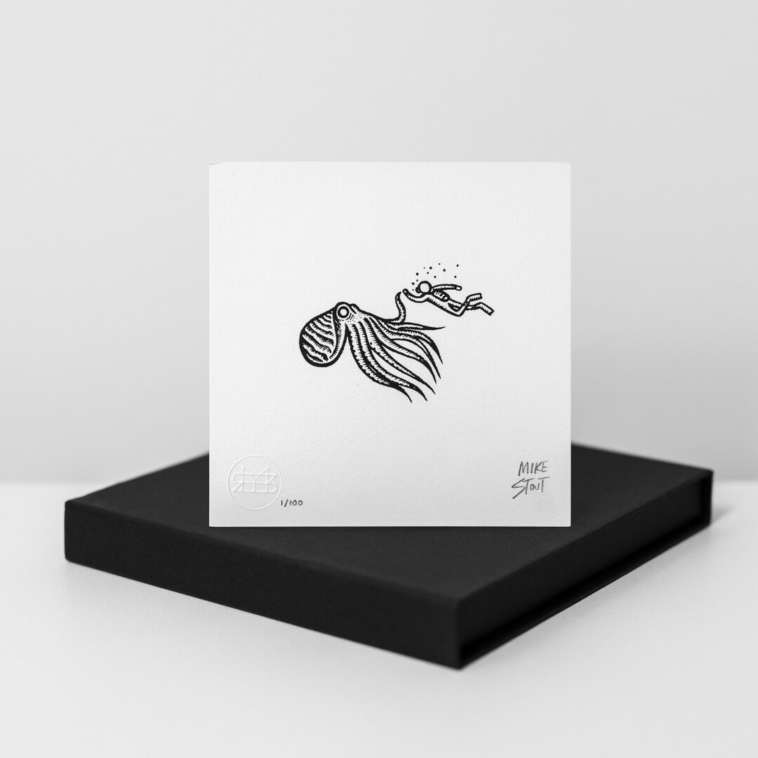 The Squid Handshake - Print - Etsy