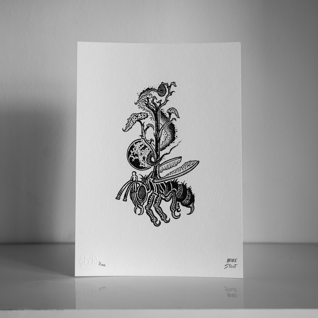 The Wasp Rider Print - Etsy UK