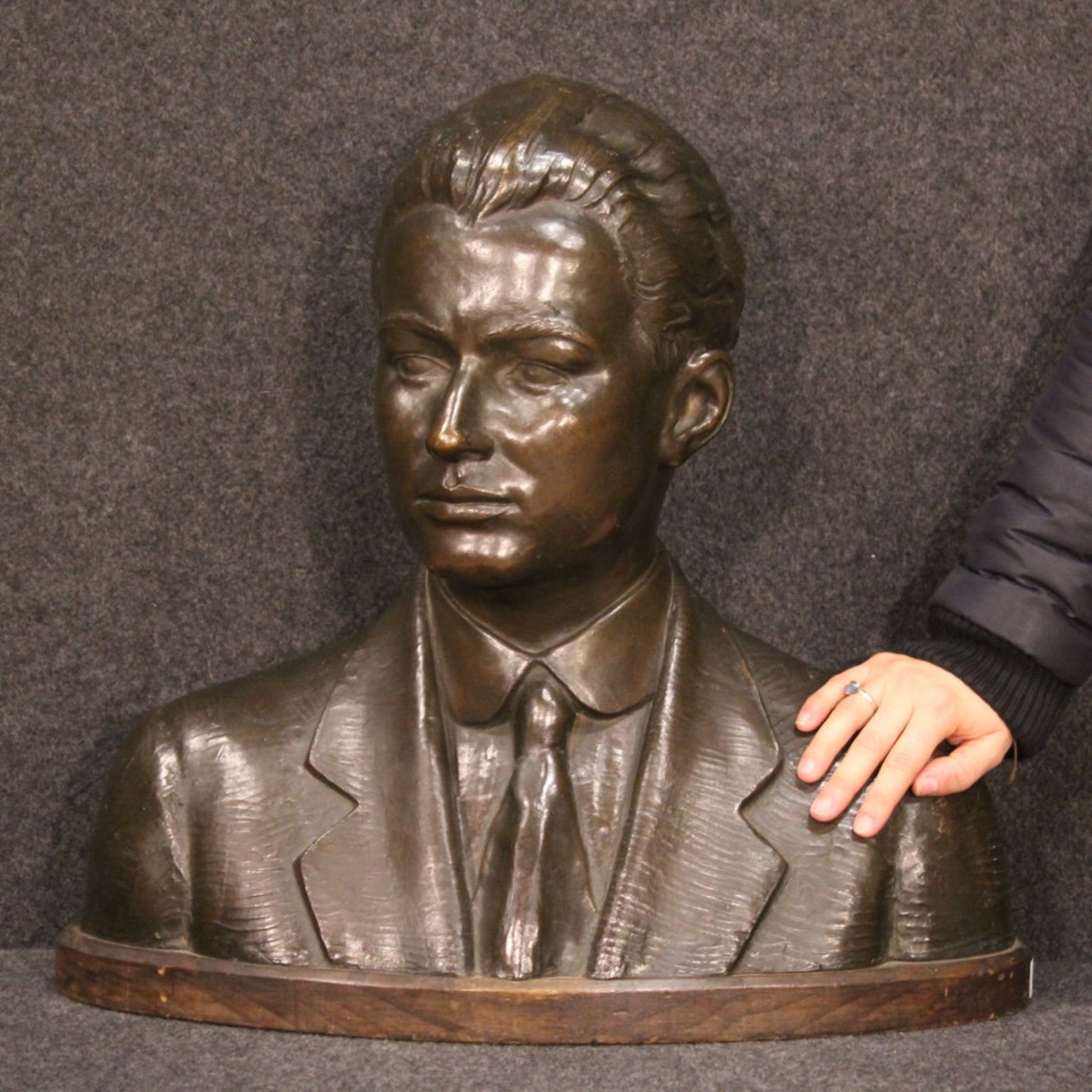 Sculpture Man Statue in Bronze Half Bust Sculpted Work Art - Etsy